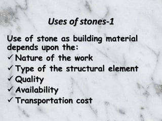Testing of stones | PPTX
