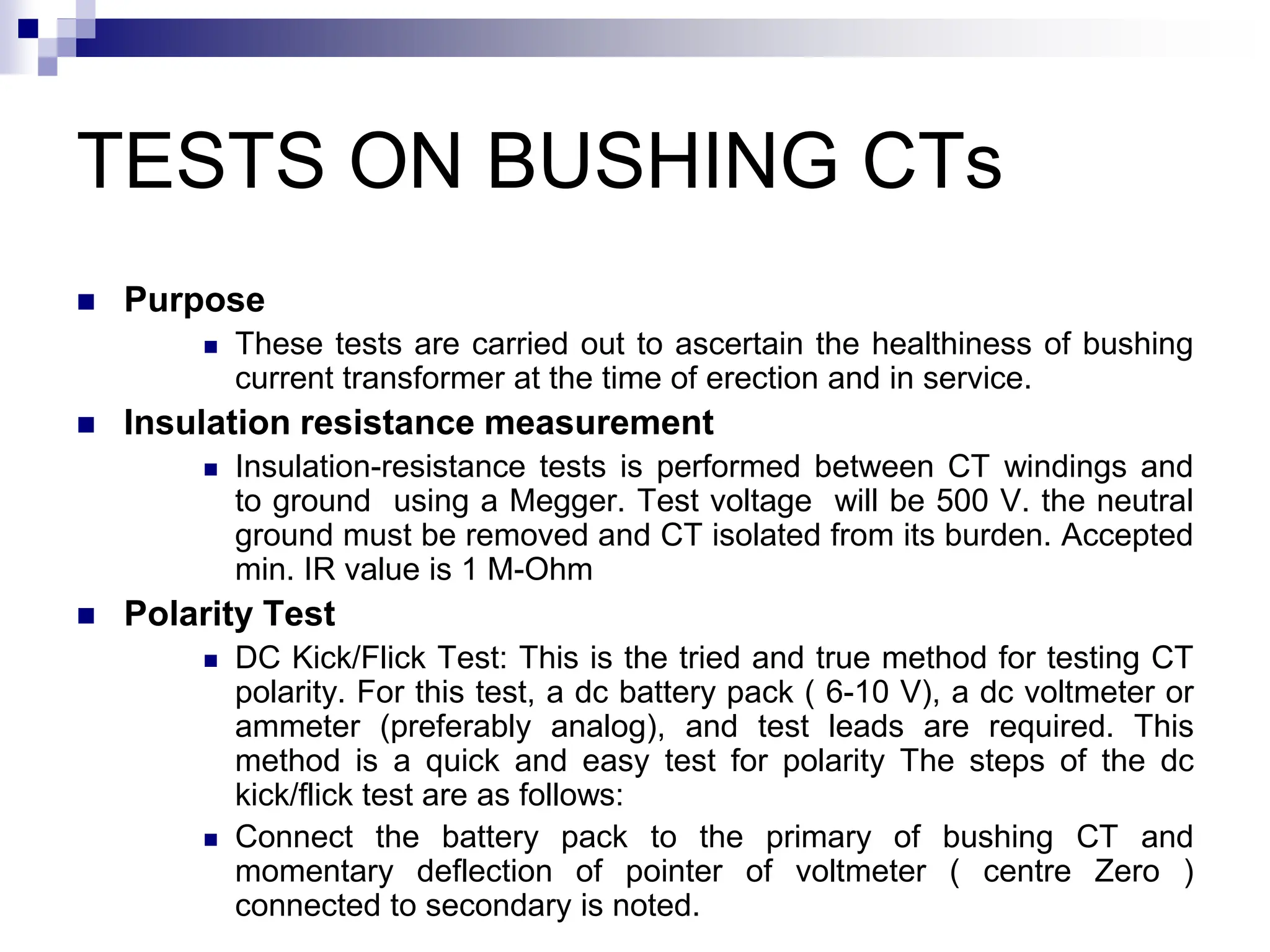 Testing of transformers and reactors.ppt