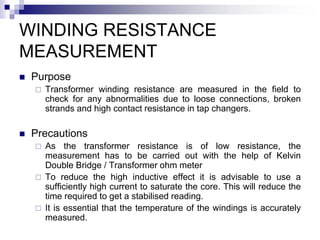 Testing of transformers and reactors.ppt