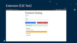 Testing on frontend | PPT