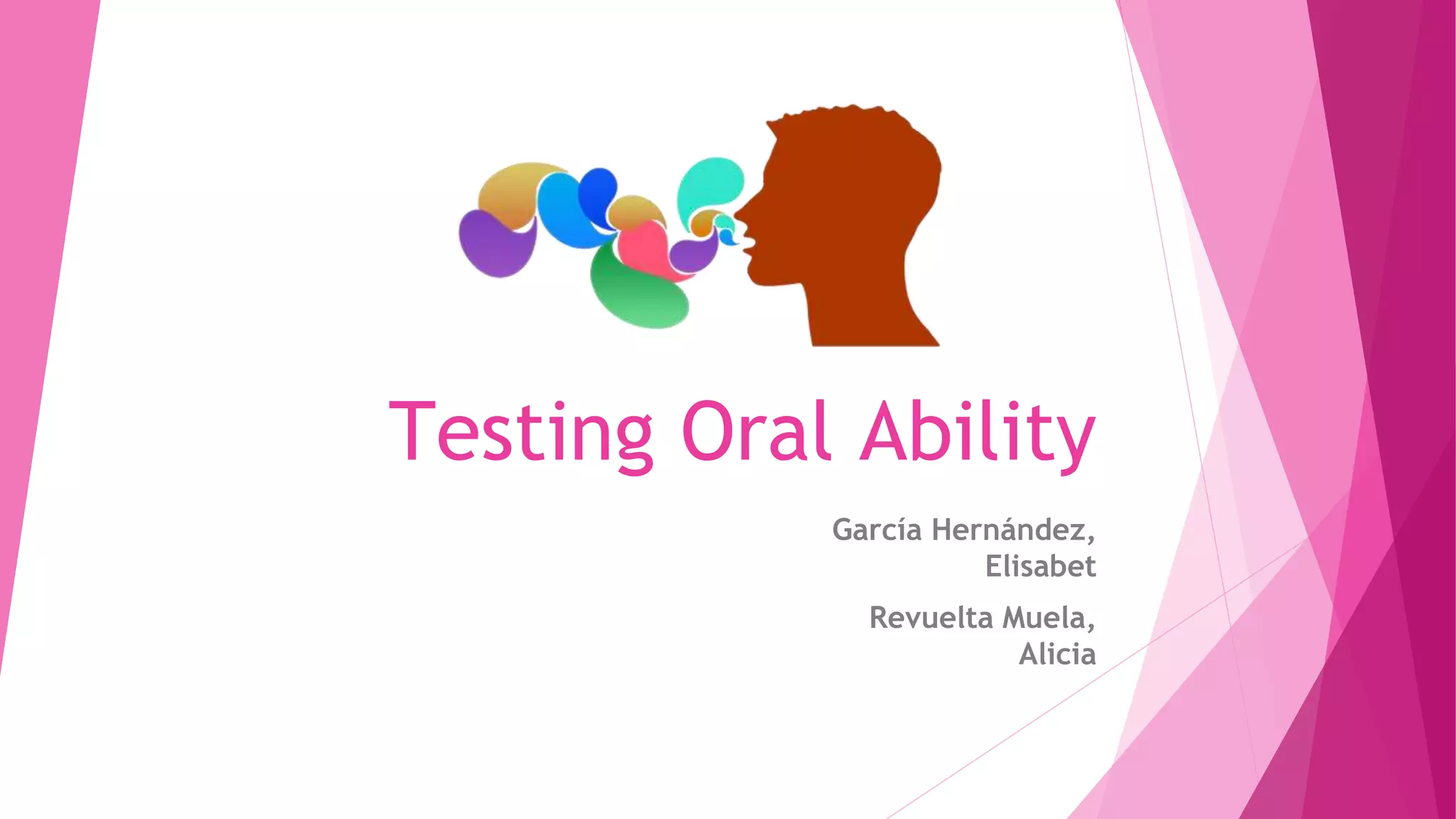 Testing oral ability | PPT