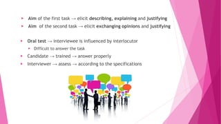 Testing oral ability | PPTX