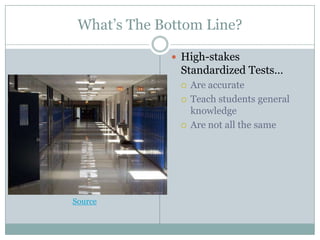 High-Stakes Standardized Testing: The Advantages and Disadvantages of ...