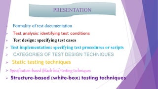 Test Design Techiques | PPTX