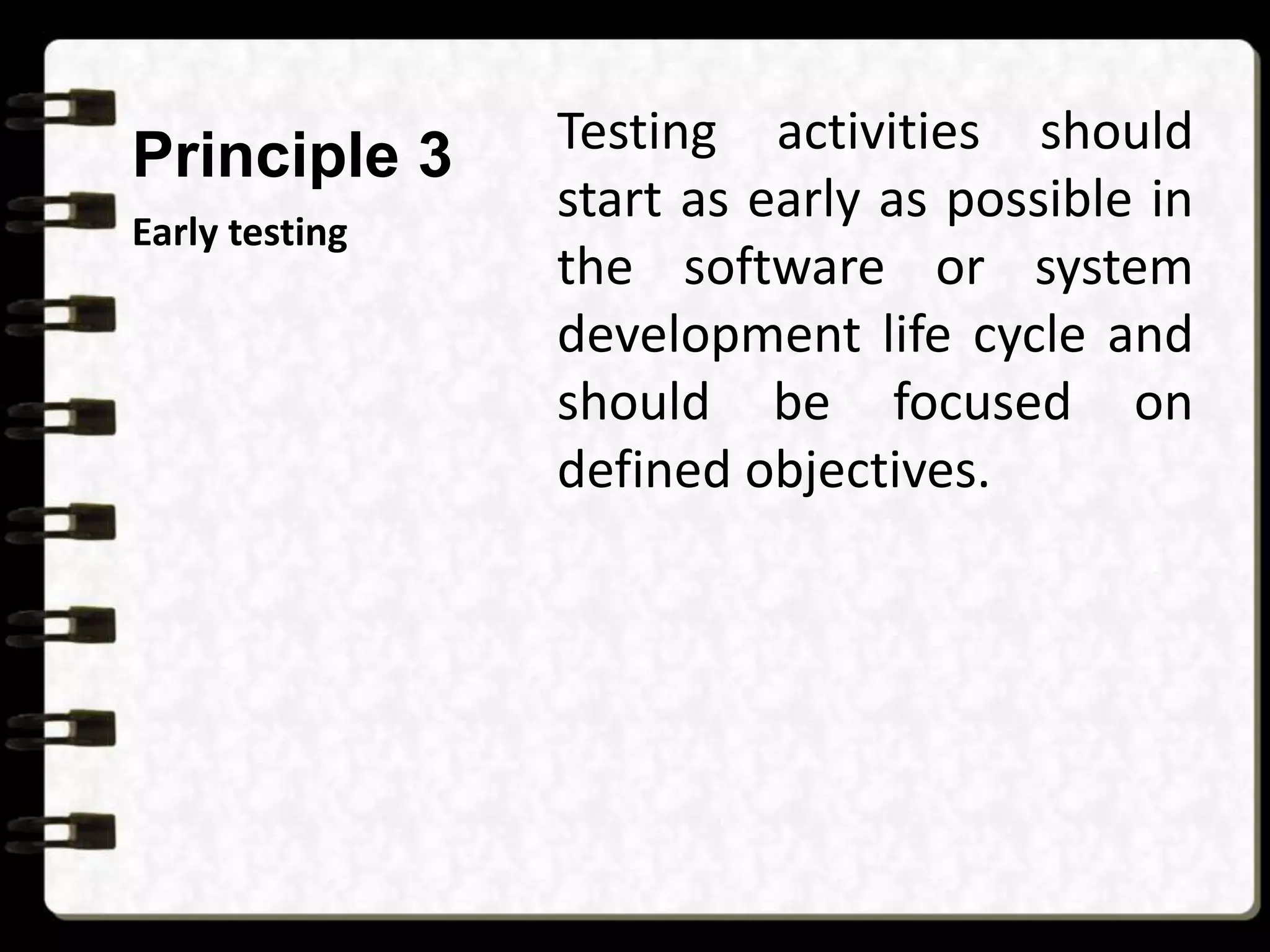 Testing Principles | PPTX | Technology & Computing