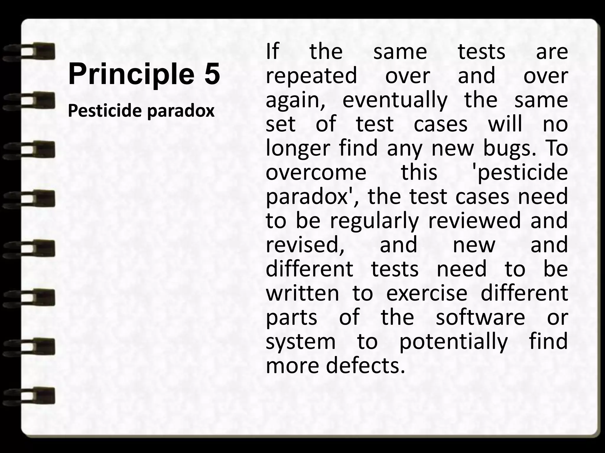 Testing Principles | PPTX | Technology & Computing