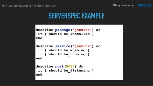 Testing Programmable Infrastructure Ppt