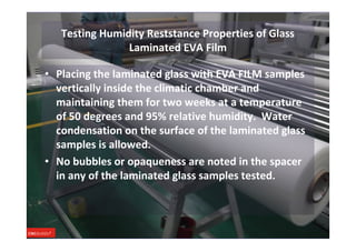 Testing properties of glass laminated eva film | PDF | Weather | Science