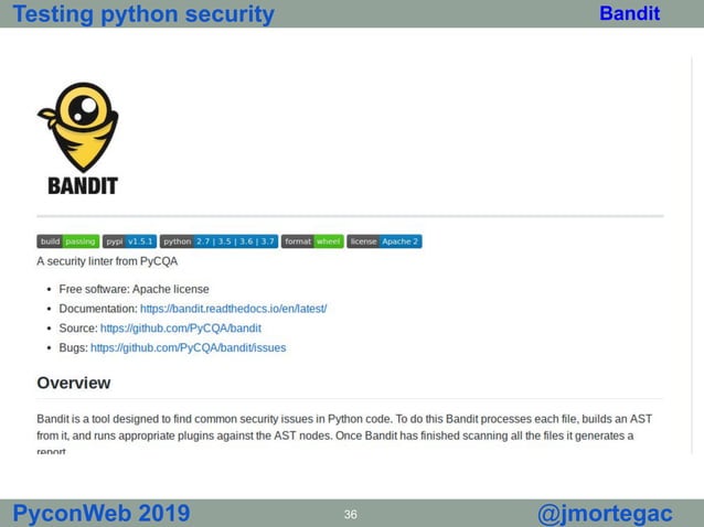 Testing Python Security Pyconweb Ppt 