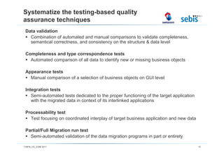 Industry - Testing & Quality Assurance in Data Migration Projects | PDF
