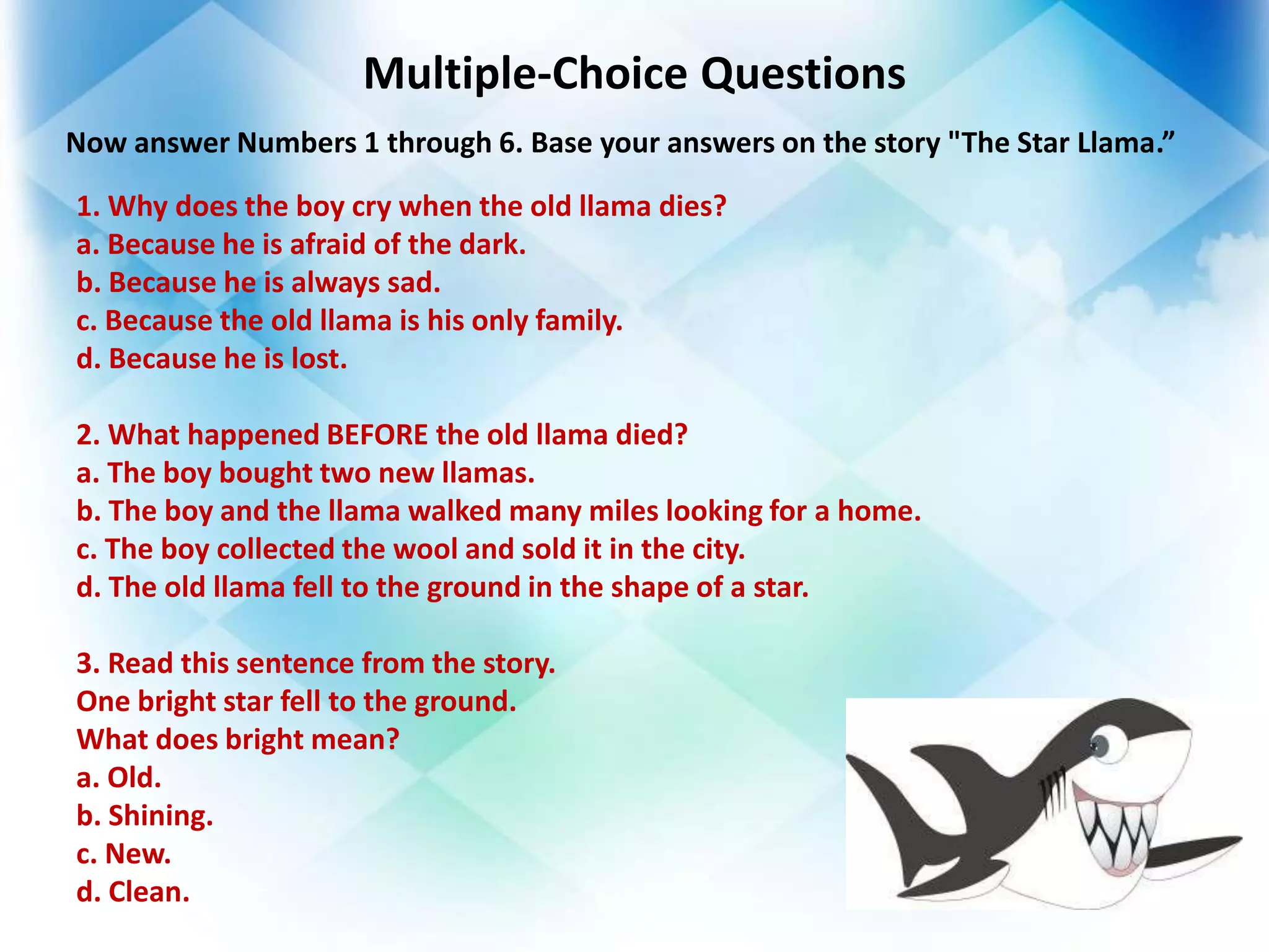 Testing reading comprehension | PPTX