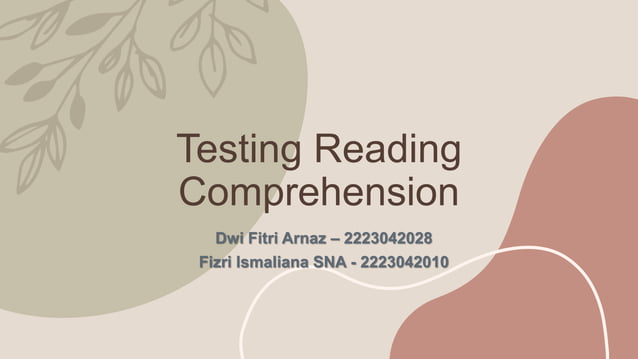 Testing Reading Comprehension group7.pptx