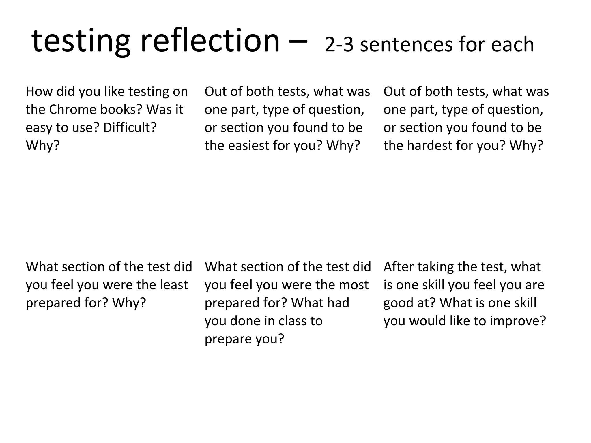 Testing reflection school loop | PPT
