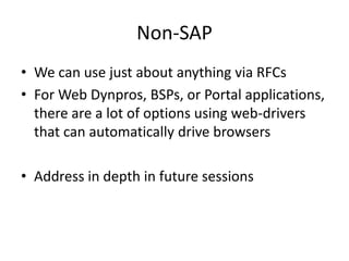 Testing Sap: Modern Methodology | PPT