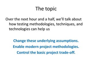 Testing Sap: Modern Methodology | PPT