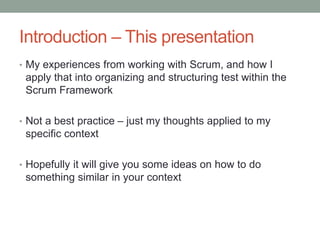 Testing & Scrum | PPTX