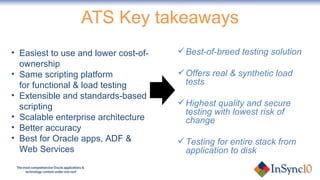 Testing soa, web services and application development framework ...