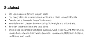 Testing Spark and Scala | PDF