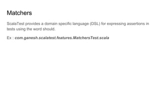 Testing Spark and Scala | PDF