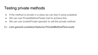 Testing Spark and Scala | PDF