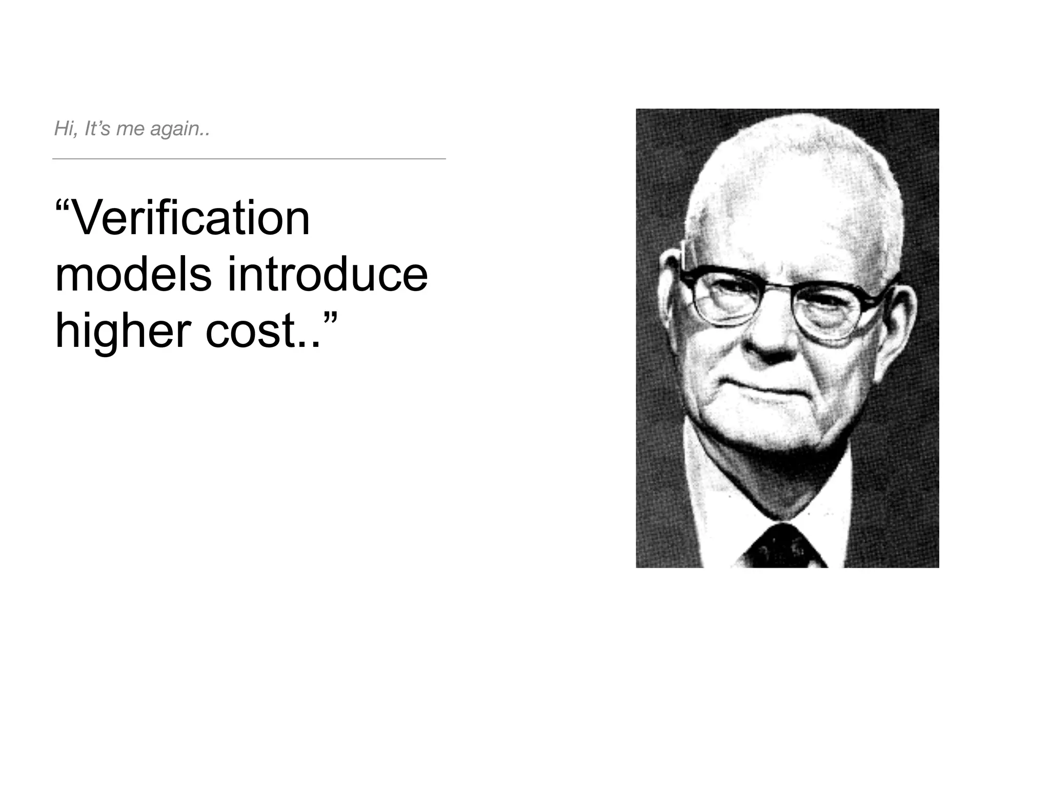 Testing Specification Over Verification Ppt