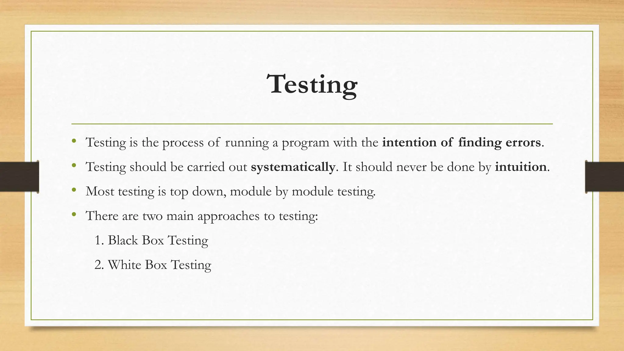 Software Testing strategies, their types and Levels | PPT
