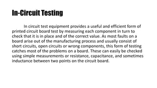 Testing strategies for electronic components | PPT