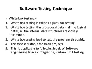 Testing strategies,techniques & test case SE | PPT