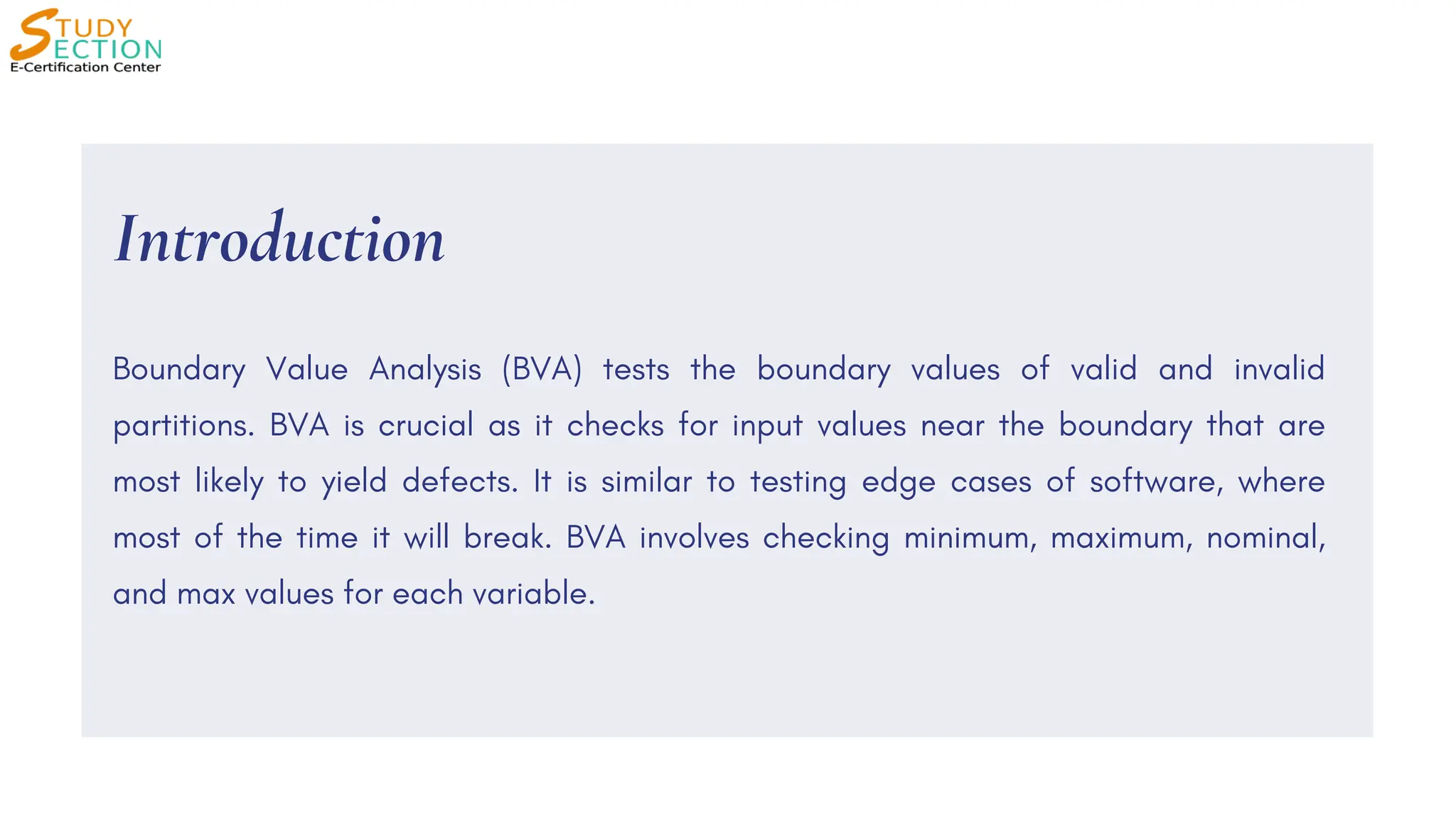 Software Testing Technique Boundary Value Analysis Bva Ppt