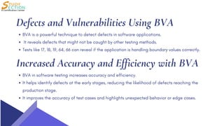 Software Testing Technique: Boundary Value Analysis (BVA) | PPT