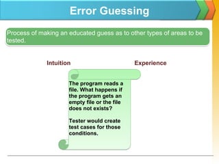 Testing techniques | PPT