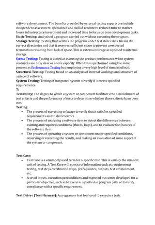 Testing terms & definitions | DOC