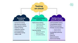Testing the Migration of Monolithic Applications to Microservices on ...