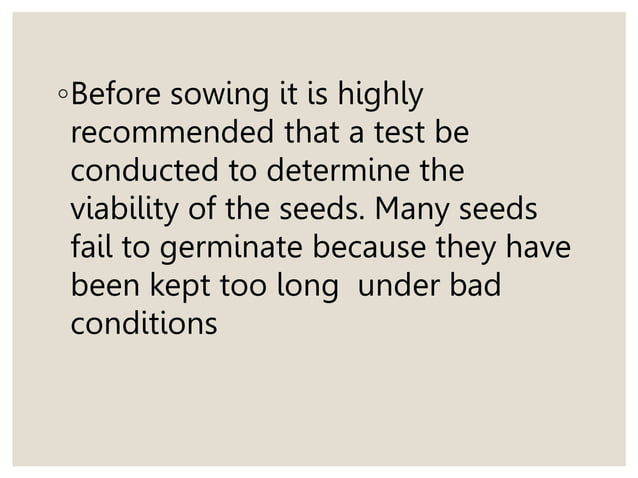 Testing the Viability of Seeds.pptx | Agriculture | Industries