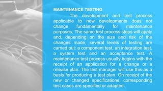 Testing throughout the software life cycle | PPT