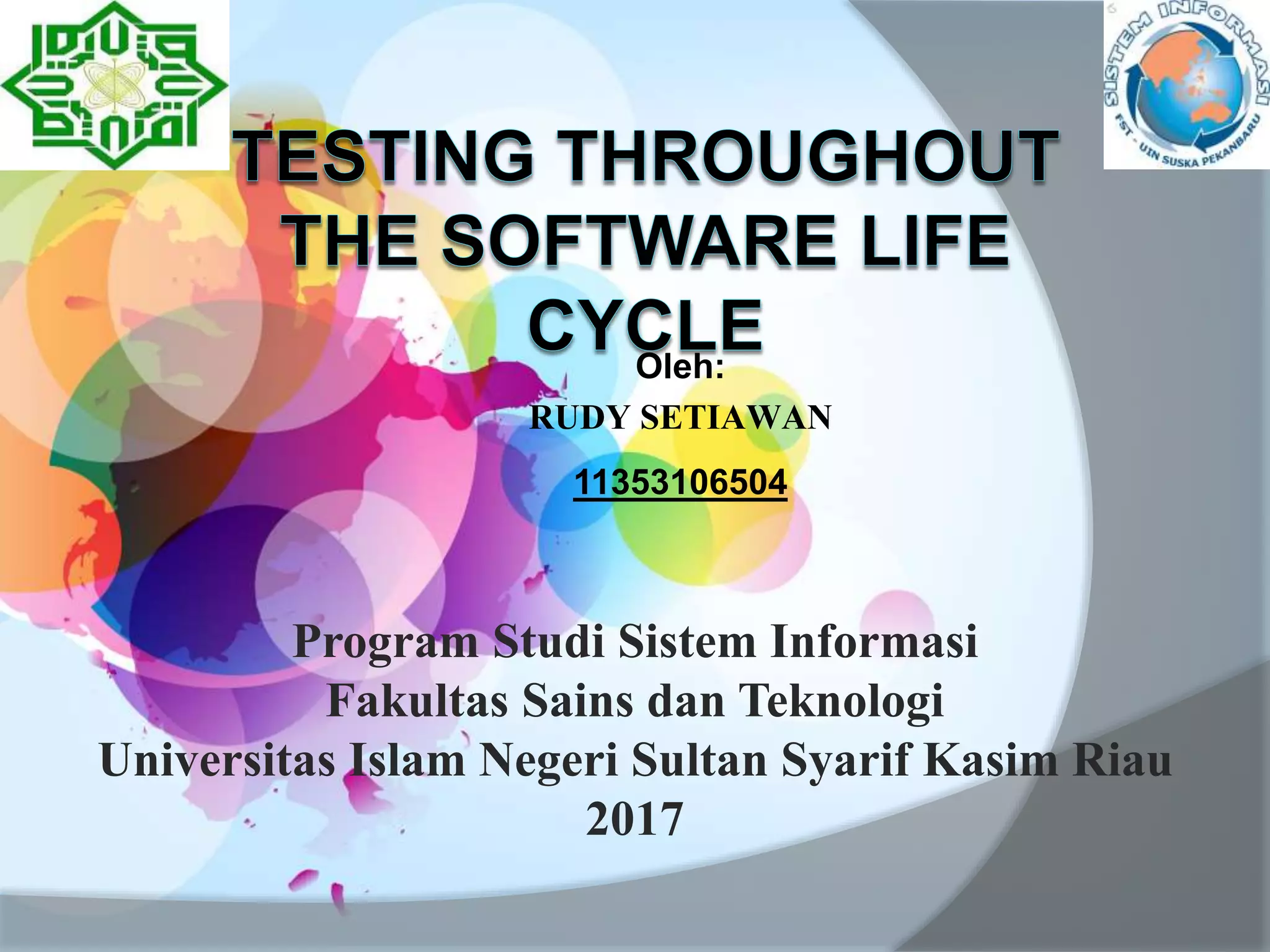 Testing throughout the software life cycle | PPT