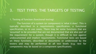 Testing throughout the software life cycle | PPTX