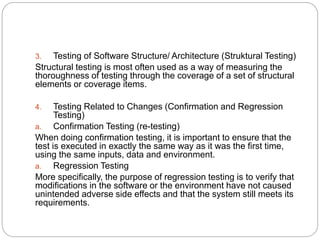 Testing throughout the software life cycle | PPT