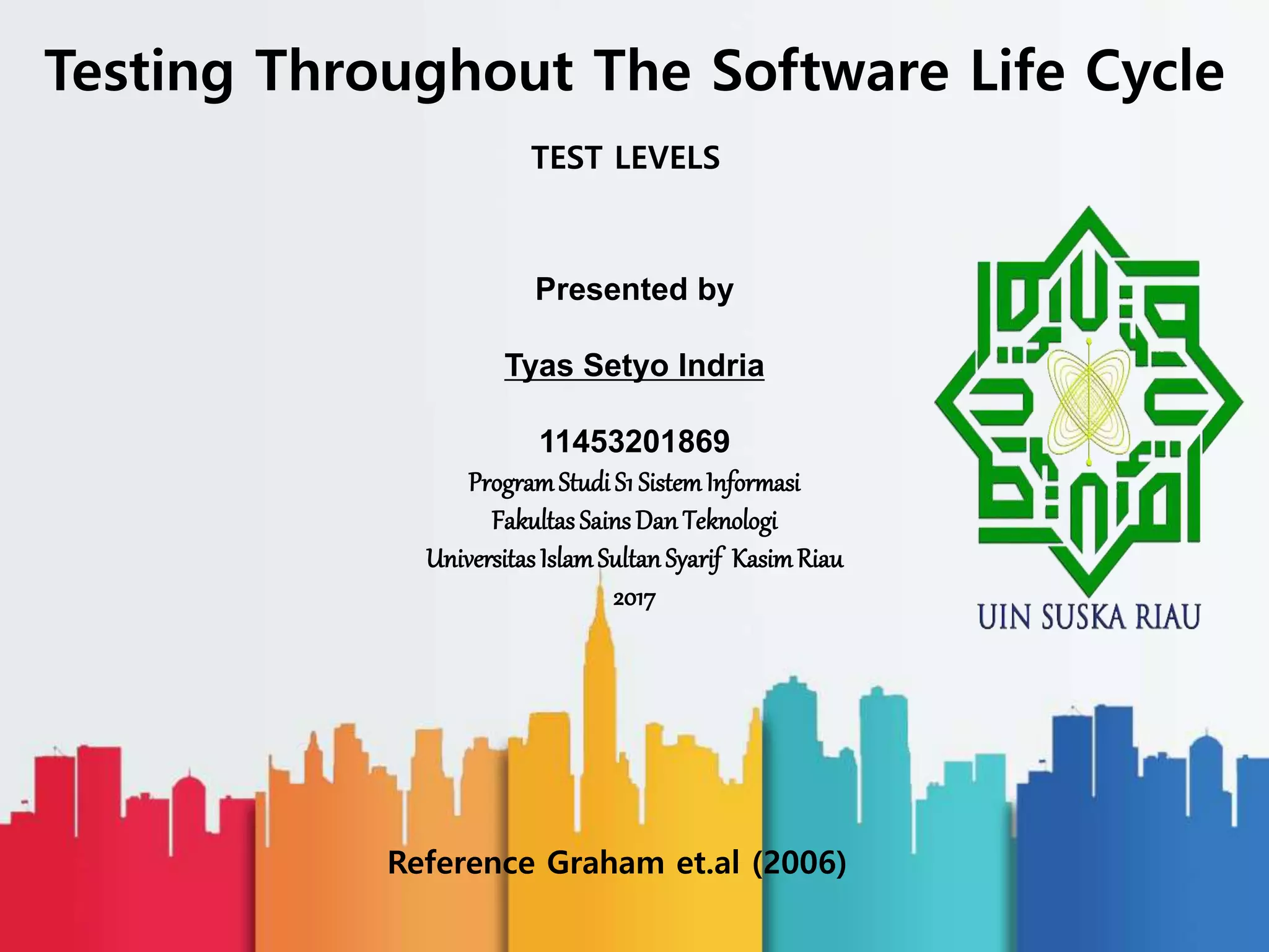 Testing throughout the software life cycle (test levels) | PPTX