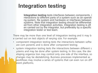 Testing throughout the software life cycle (test levels) | PPTX
