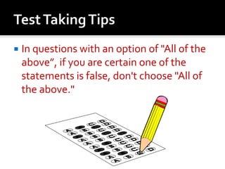 Test Taking Tips & Strategies | PDF | Internet for Beginners | Internet