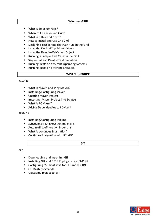 Software Testing Tools Training Pdf