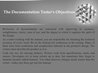 Testing User Manual | PPTX