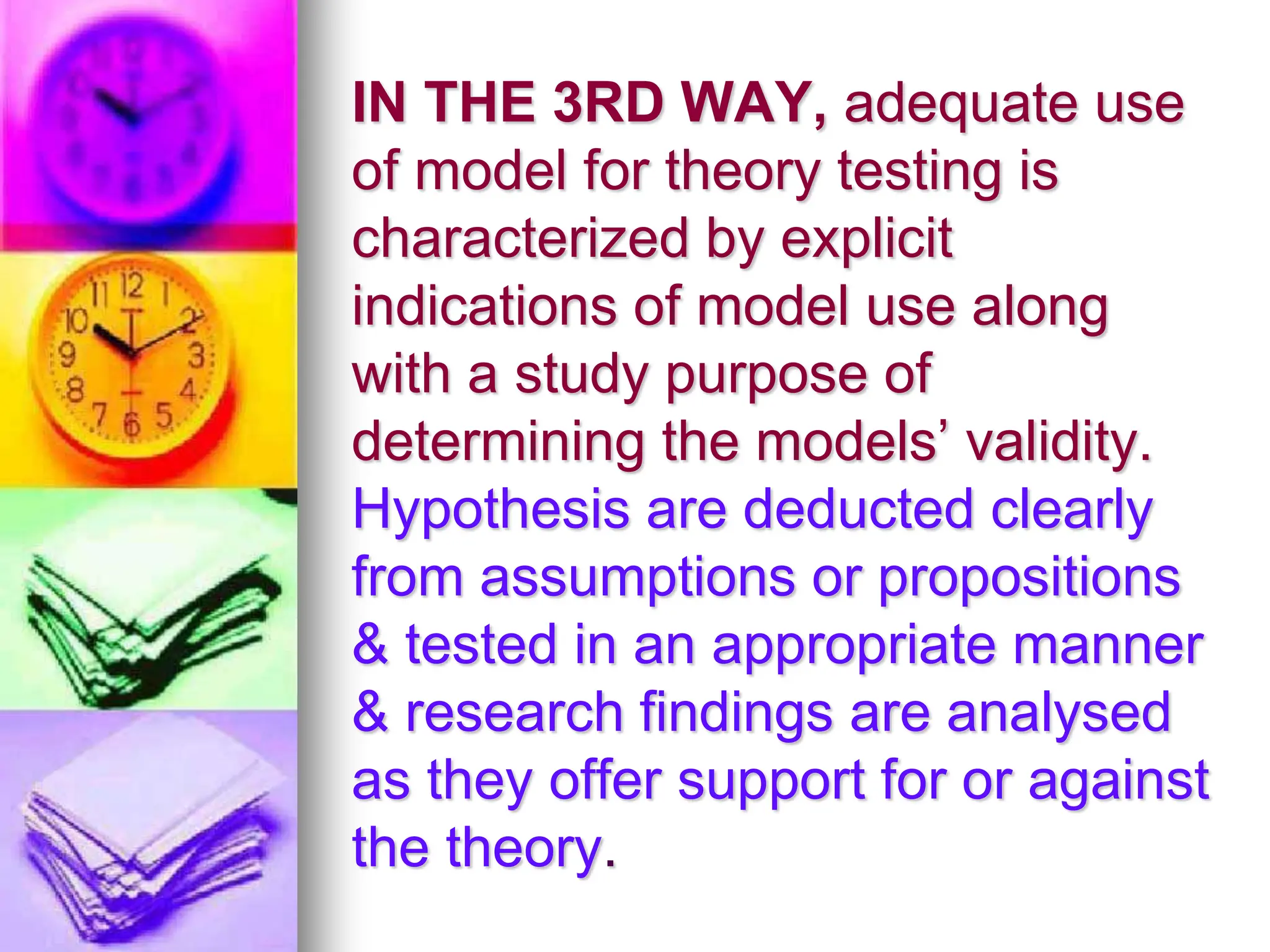 TESTING, USING AND DEVELOPING A THEORY OR FRAMEWORK.ppt