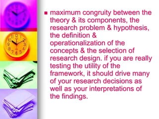TESTING, USING AND DEVELOPING A THEORY OR FRAMEWORK.ppt