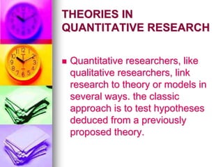 TESTING, USING AND DEVELOPING A THEORY OR FRAMEWORK.ppt