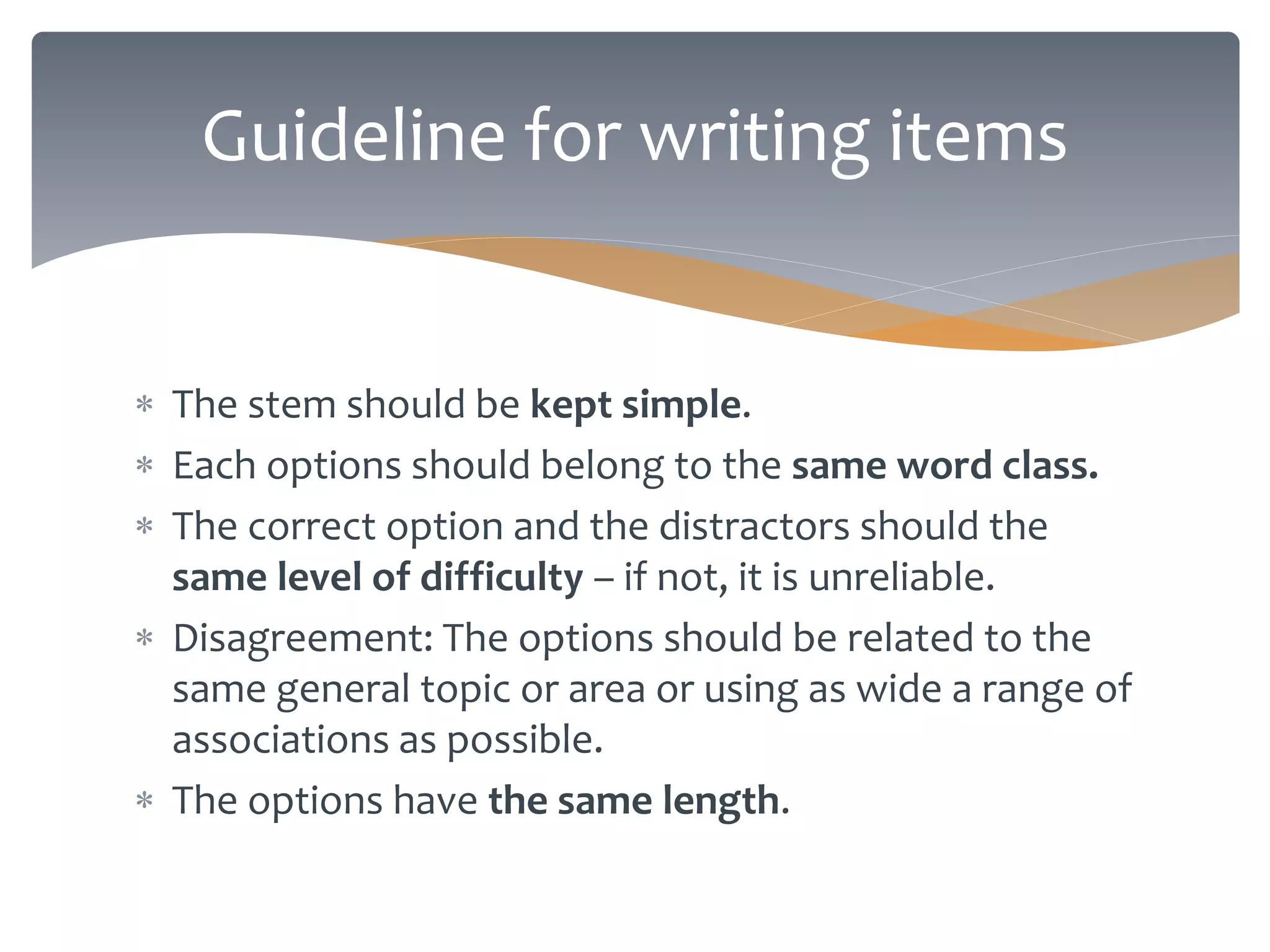 Testing vocabulary | PPTX