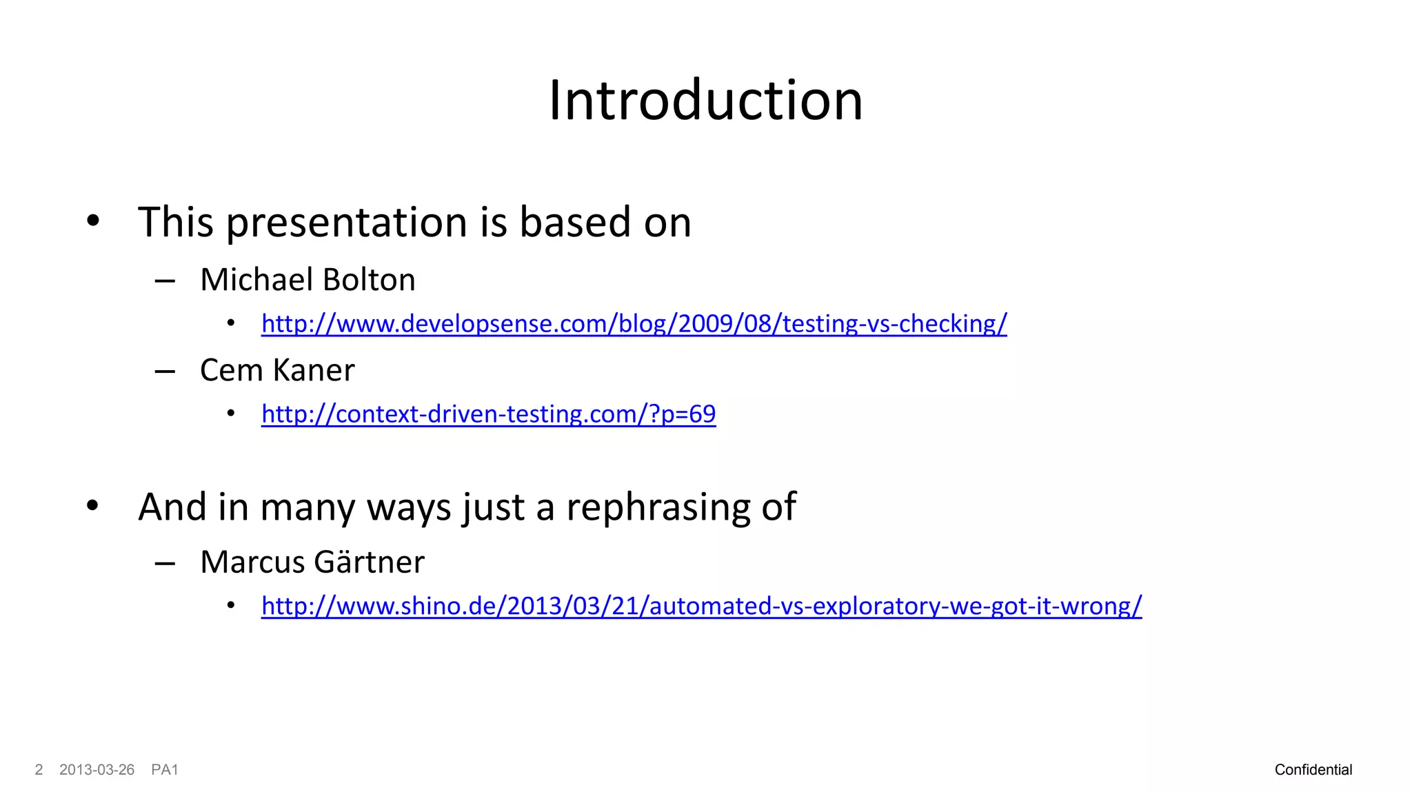 Testing vs. checking rephrased | PPTX | Computer Software and ...