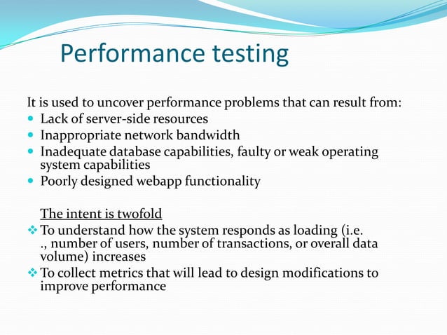 Testing web application