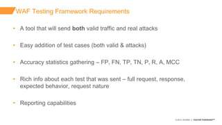 Testing web application firewalls (waf) accuracy | PPT